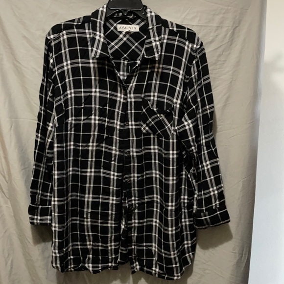 Ava & Viv | Tops | Its Still Flannel Season Ava From Target | Poshmark